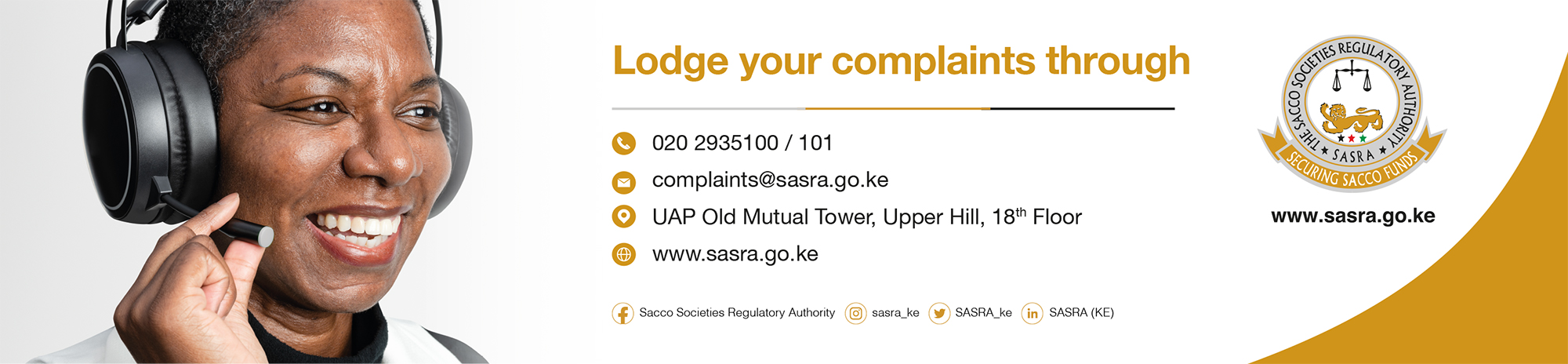 Complaints – SACCO SOCIETIES REGULATORY AUTHORITY (SASRA)